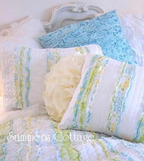 Shabby Chic Bedding Cottage Pillows & Shams
